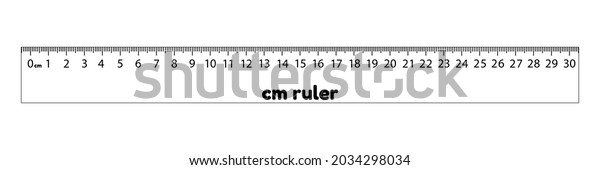 Transparent Realistic Ruler Vector Illustration Isolated Stock Vector ...