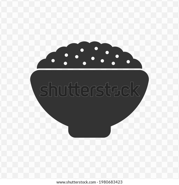 Transparent Rice Icon Png Vector Illustration Stock Vector (Royalty ...