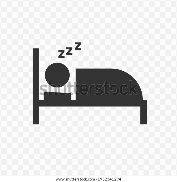 Transparent Sleep Icon Png Vector Illustration Stock Vector (Royalty ...