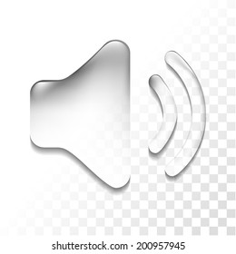 Transparent Sound Icon Stock Vector (Royalty Free) 200957945 | Shutterstock