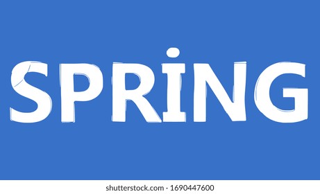 Transparent Spring Text On Blue Background: เวกเตอร์สต็อก (ปลอดค่า ...