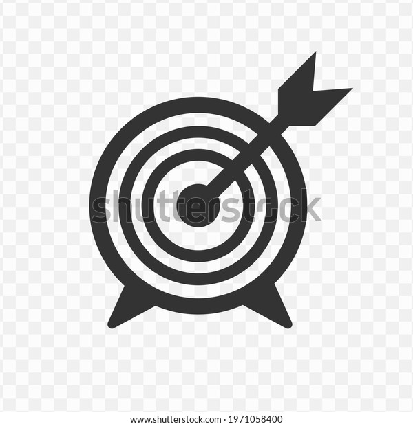Transparent Target Icon Png Vector Illustration Stock Vector (Royalty ...