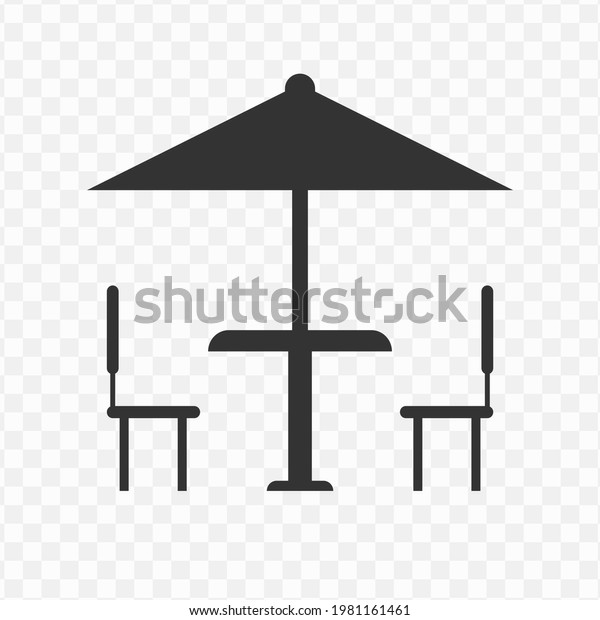 Transparent Terrace Icon Png Vector Illustration Stock Vector (Royalty ...