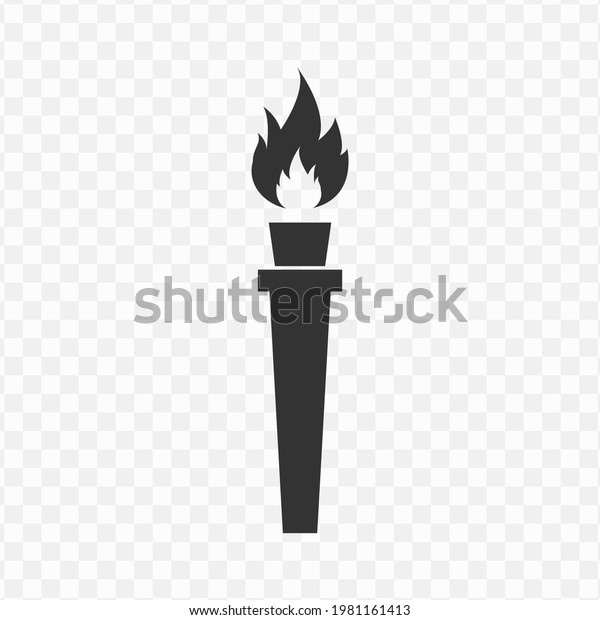 Transparent Torch Icon Png Vector Illustration Stock Vector (Royalty ...