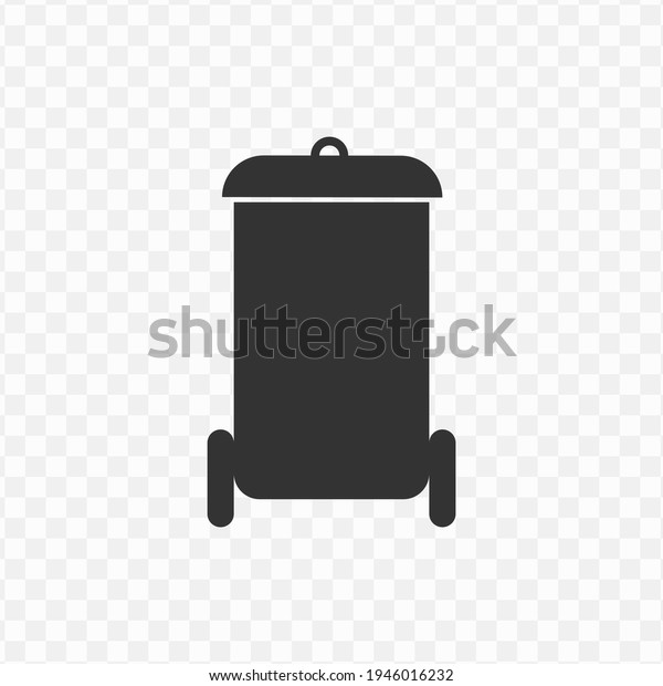 Transparent Trash Bin Icon Png Vector Stock Vector (Royalty Free ...