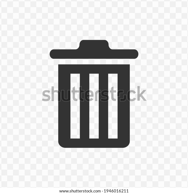 Transparent Trash Icon Png Vector Illustration Stock Vector (Royalty ...