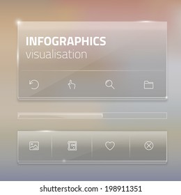 Transparent Ui Collection Various Resourcestools Web Stock Vector ...