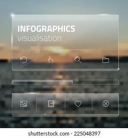 Transparent Ui Collection Various Resourcestools Web Stock Vector ...