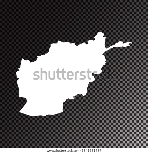 Transparent Vector Black Map Afghanistan Stock Vector (Royalty Free ...