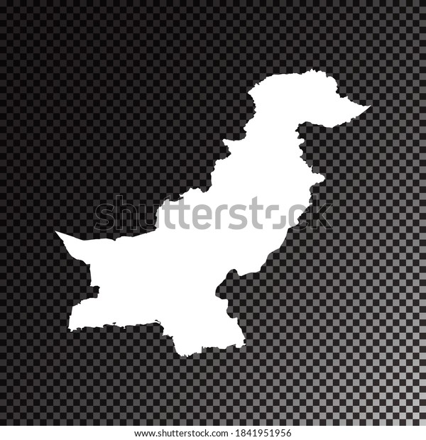 Transparent Vector Black Map Pakistan Stock Vector (Royalty Free ...