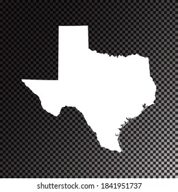 Vektor Stok Transparent Vector Black Map Texas (Tanpa Royalti ...