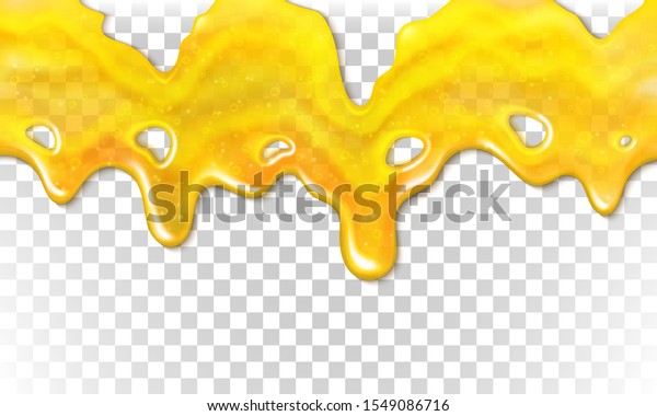 Transparent Vector Honey Dripping On Transparent Stock Vector (Royalty ...