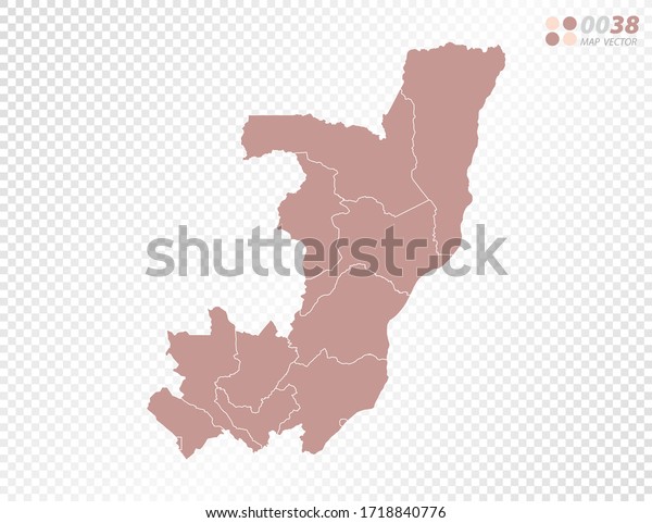 Transparent Vector Map Congo Stock Vector (Royalty Free) 1718840776 ...