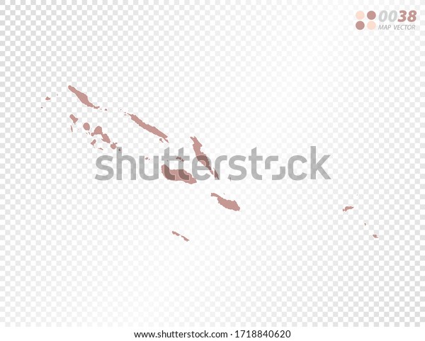 Transparent Vector Map Solomon Island Stock Vector (Royalty Free ...