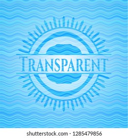 Transparent Water Concept Emblem Background: เวกเตอร์สต็อก (ปลอดค่า ...