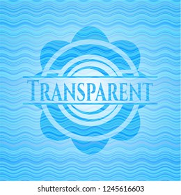Transparent Water Emblem Background Stock Vector (Royalty Free ...