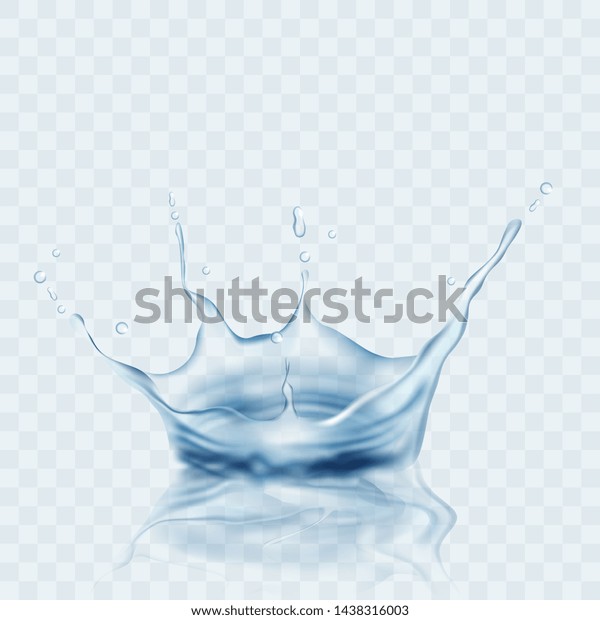 Transparent Water Splash Vector Illustration Stock Vector (Royalty Free ...