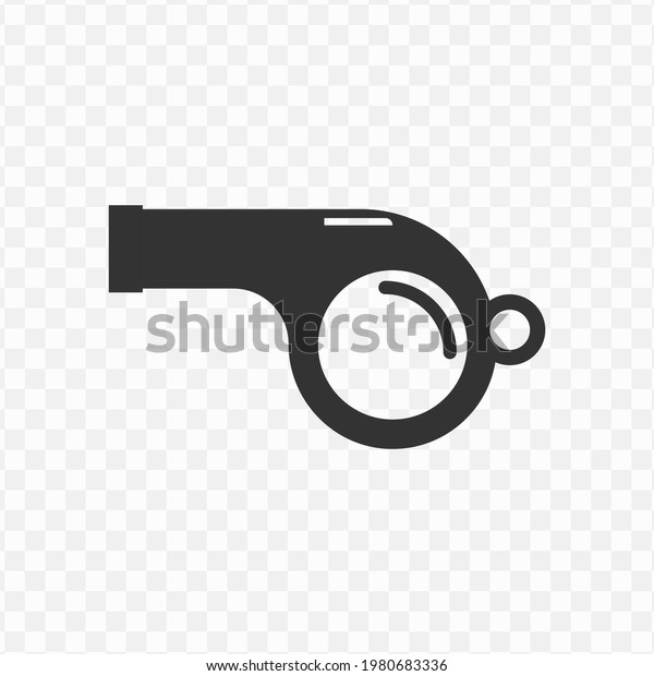 Transparent Whistle Icon Png Vector Illustration Stock Vector (Royalty ...