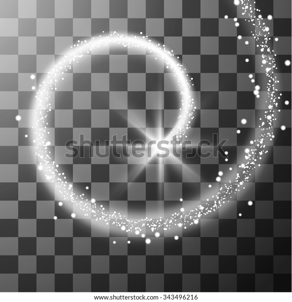 Transparent White Star Trail Particles Vector Stock Vector (Royalty ...