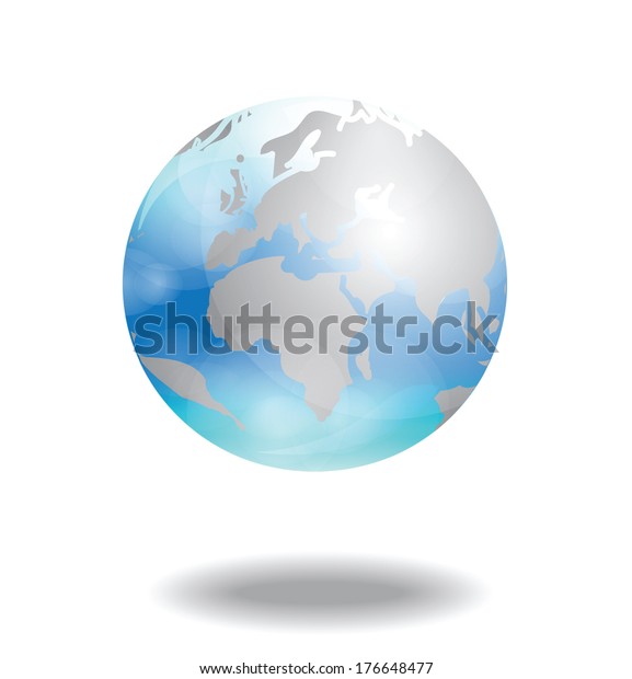 Transparent World Icon Vector Stock Vector (Royalty Free) 176648477 ...