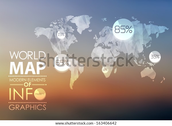 mapa do mundo transparente em estilo: vetor stock (livre de direitos ...