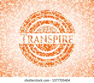Transpire Orange Tile Background Illustration Square Stock Vector ...