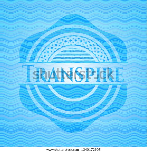 Transpire Water Wave Emblem Stock Vector (Royalty Free) 1340172905 ...