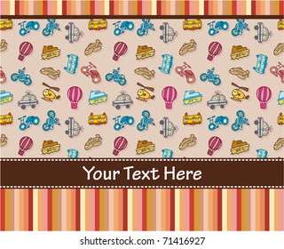 Transport Card Stock Vector (Royalty Free) 71416927