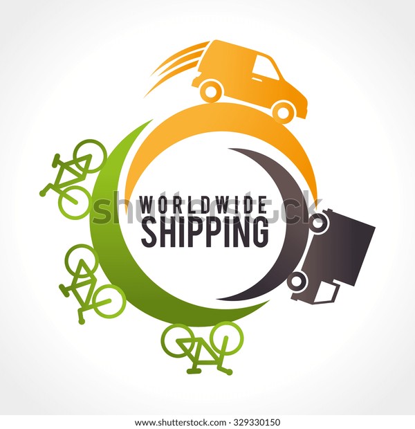 Transport Delivery Shipping Design Vector Graphic Stock Vector (Royalty ...