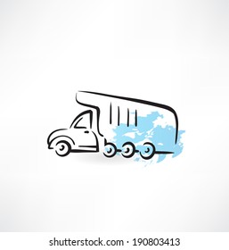Hand Pallet Truck Icon Vector Illustration Stock Vector (Royalty Free ...