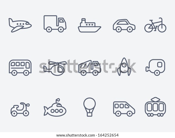 Iconos de transporte