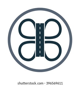 Transport Interchange Icon Stock Vector (Royalty Free) 396569611 ...