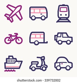 Transport Web Icons Stock Vector (Royalty Free) 339732002 | Shutterstock