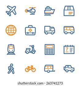 Transport Web Icons Set Stock Vector (Royalty Free) 263741273 ...