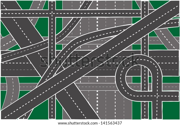 Transportation Infrastructure Background On Motorway Highway Stock ...