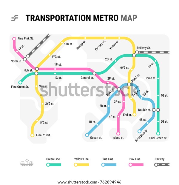 Mapa del Metro del Transporte