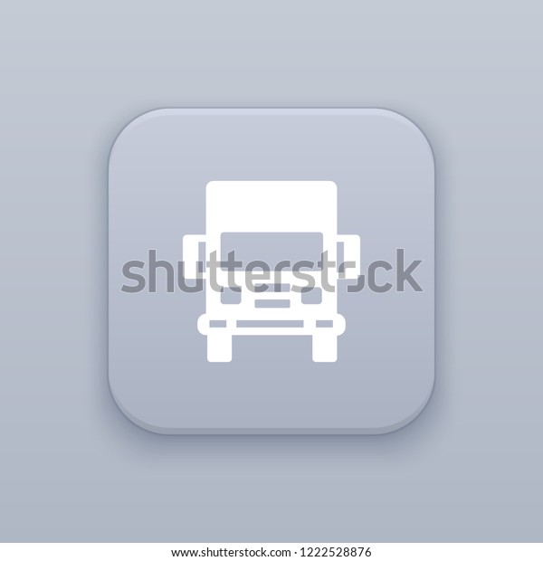 Transportation Truck Button Best Vector On Stock Vector (Royalty Free ...