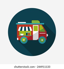 Transportation Vendor Carts Flat Icon Long Stock Vector (Royalty Free ...