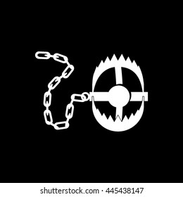 Trap Black Icon Silhouette Vector Logo: เวกเตอร์สต็อก (ปลอดค่าลิขสิทธิ์ ...