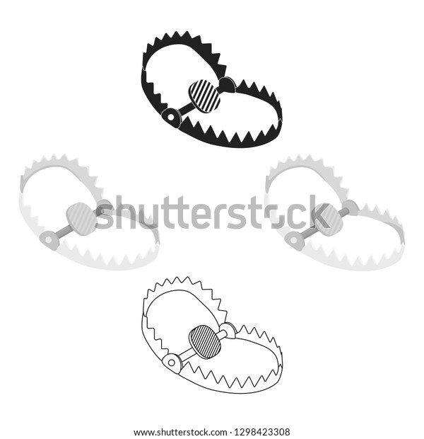Trap Icon Cartoon Style Isolated On Stock Vector (Royalty Free ...