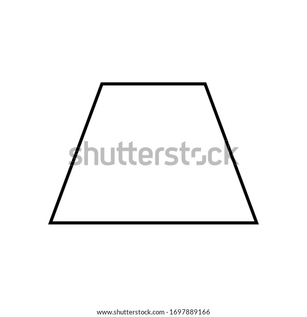 Señal de trapecio. Señal de formas: vector de stock (libre de regalías ...