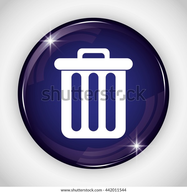 Trash Button Icon Social Media Design: เวกเตอร์สต็อก (ปลอดค่าลิขสิทธิ์ ...