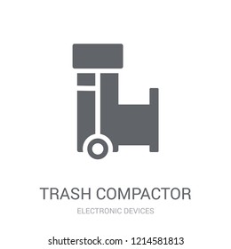 Trash Compactor Icon Trendy Trash Compactor Stock Vector (Royalty Free ...