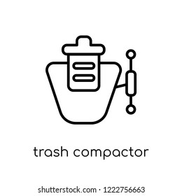Trash Compactor Icon Trendy Modern Flat Stock Vector (Royalty Free ...