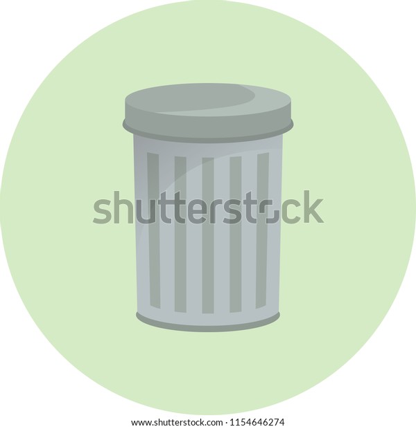 Trash Container Icon Waste Container Recycling Stock Vector (Royalty ...