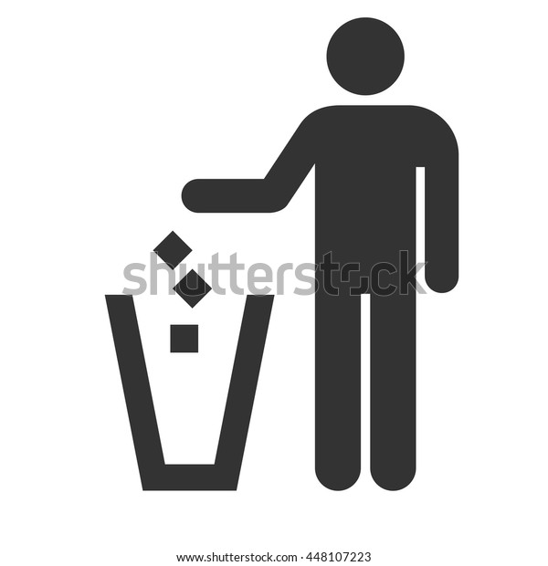 47,026 Throwing Trash Icon Images, Stock Photos & Vectors | Shutterstock