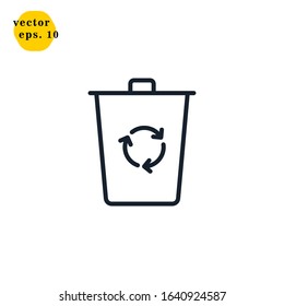Trash Icon Logo Design Vector Template Stock Vector (Royalty Free ...
