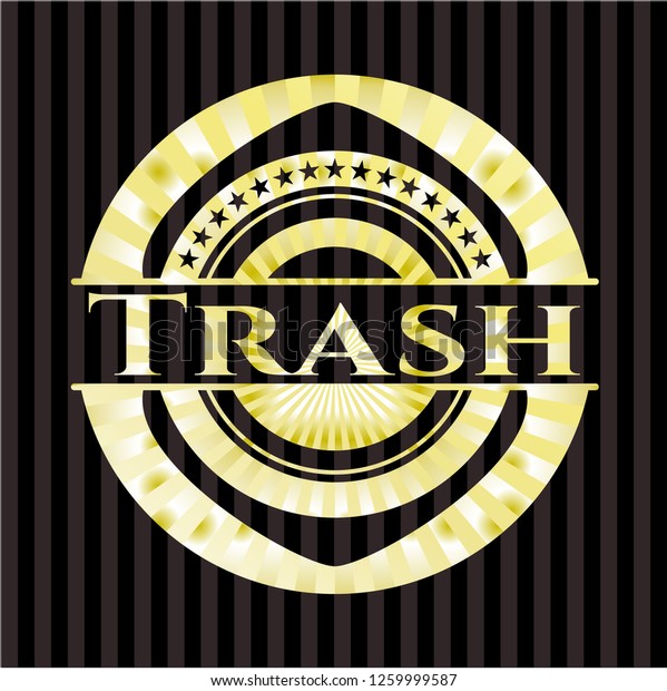 Trash Shiny Badge Stock Vector (Royalty Free) 1259999587 | Shutterstock
