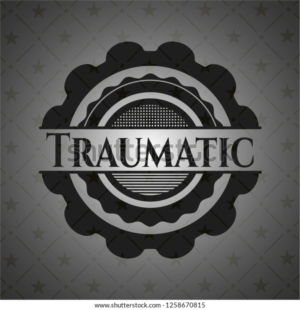 Traumatic Black Emblem Vintage Stock Vector (Royalty Free) 1258670815 ...