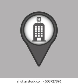 Map Marker Icon Hotel Stock Vector (Royalty Free) 459897247 | Shutterstock